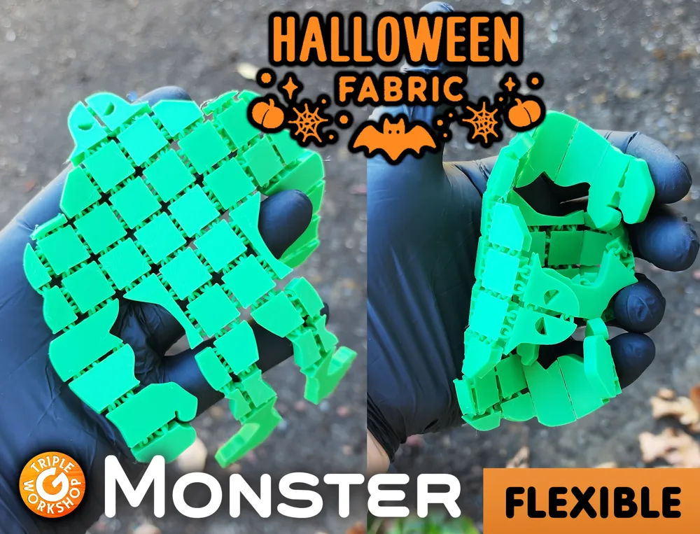 Monster - Flexible Halloween Fabrics by Triple G Workshop - MakerWorld