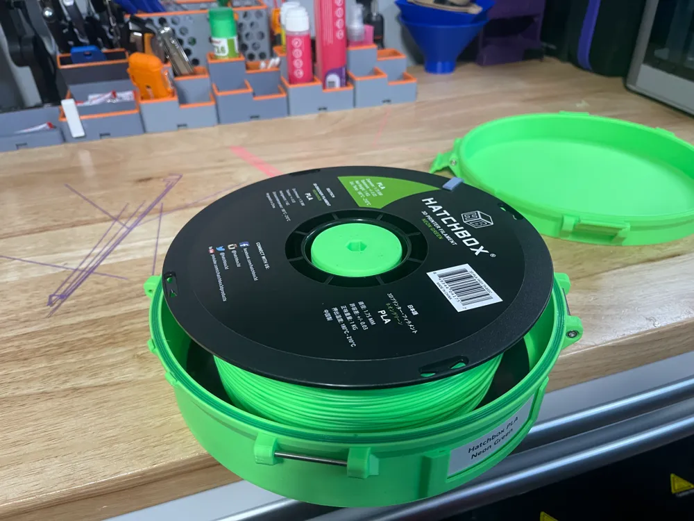 Filament Spool Storage Box XL Tabs Removed - Free 3D Print Model ...