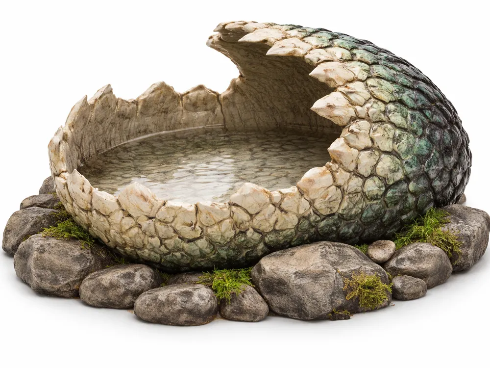 Dragon Egg Water Bowl - Free 3D Print Model - MakerWorld