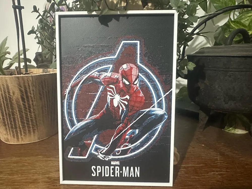 spider man hueforge by yc3ddepannage MakerWorld: Download Free 3D Models