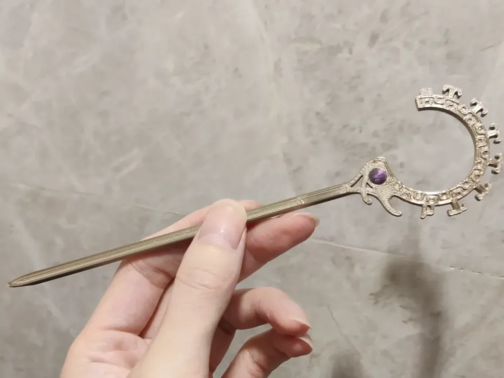 Nezha 2 - Barrier Beast Weapon Hairpin by 贾维斯 - MakerWorld