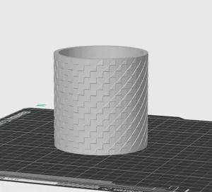 Diagonal triangles plant pot by prints for plants - MakerWorld