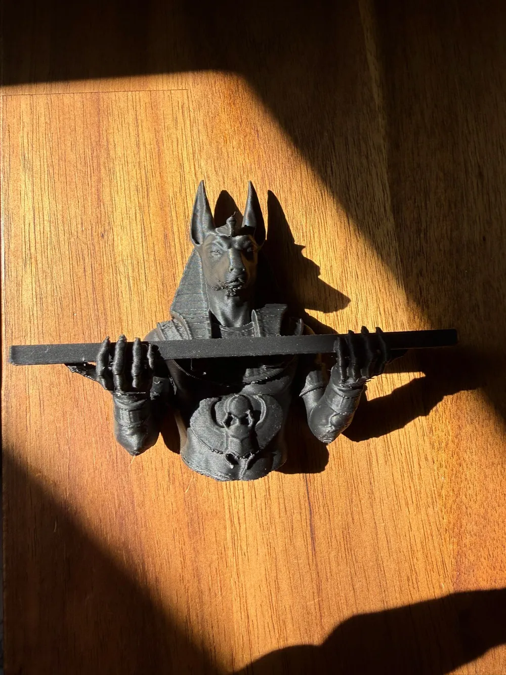 Egyptian God Anubis Wall Shelf Display - Free 3D Print Model - MakerWorld