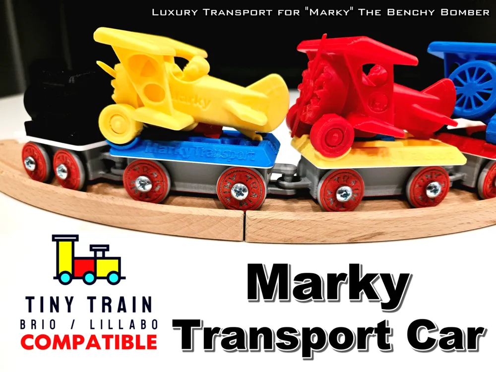 Marky_._The Benchy Bomber_Tiny Train Transport Car by SFYoung - MakerWorld