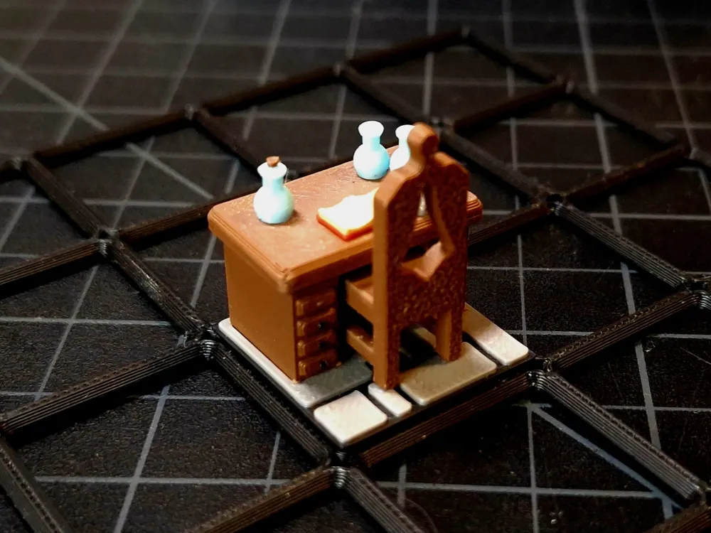 Wizard Desk For RPG Grids by Dave0616MakerWorld: Download Free 3D Models