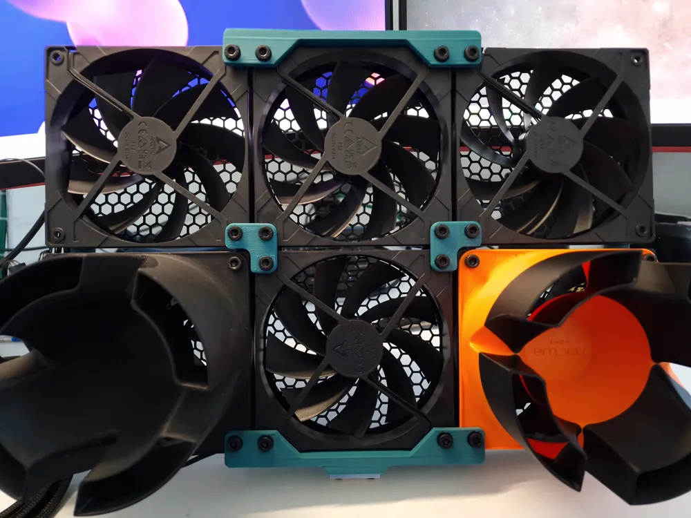 120 mm PC fan connector system - Free 3D Print Model - MakerWorld