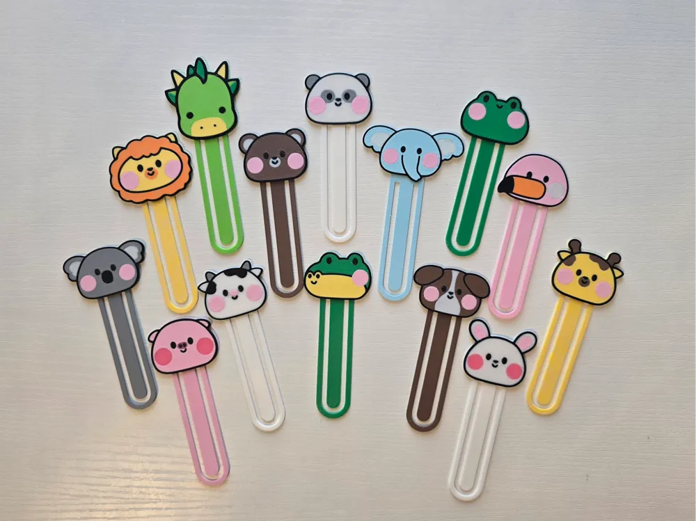 Kawaii Animal Bookmarks by Sully - MakerWorld