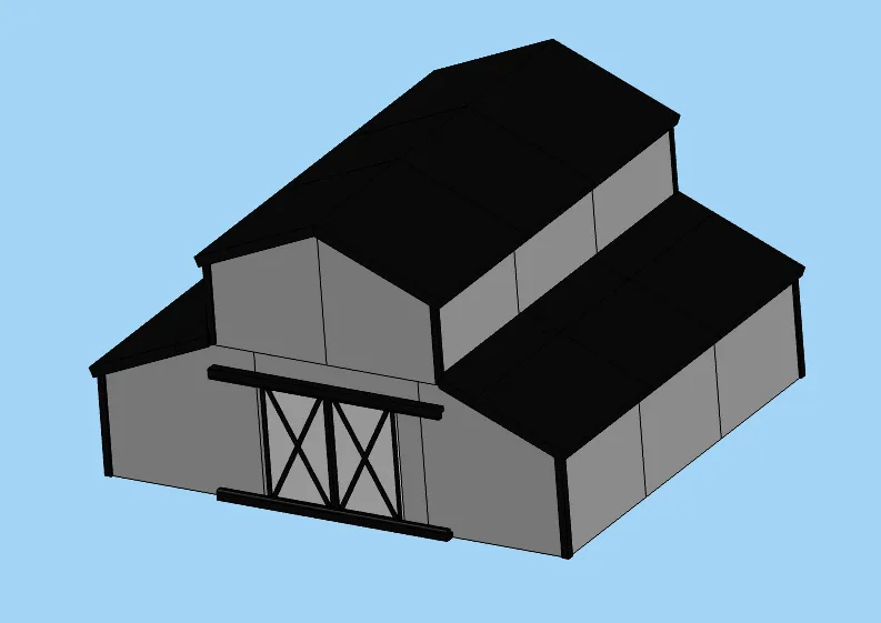 Miniature Scale Barn - Free 3D Print Model - MakerWorld
