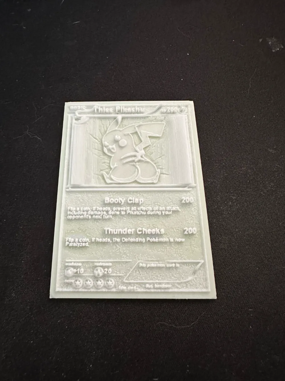 Thicc Pikachu Pokemon Card Lithophane by thatguy08 - MakerWorld