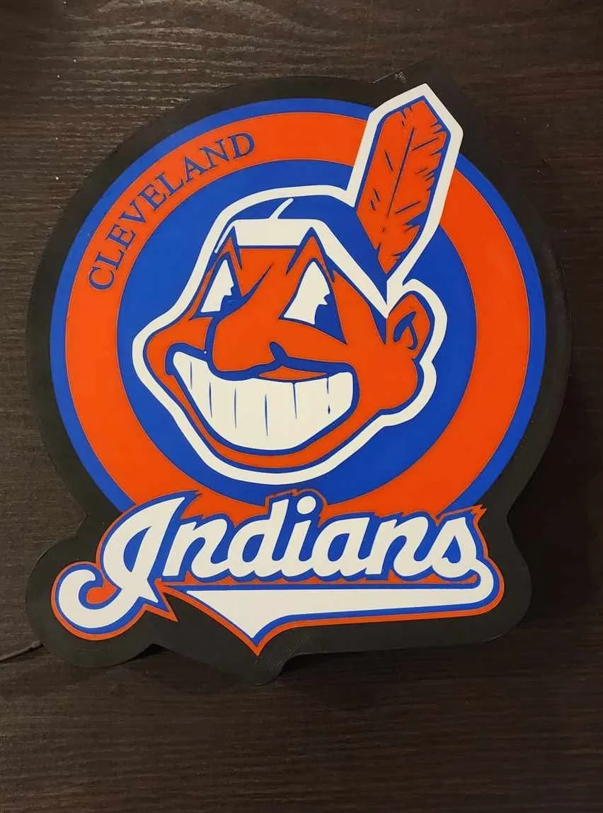 Cleveland Indians Light box - Free 3D Print Model - MakerWorld