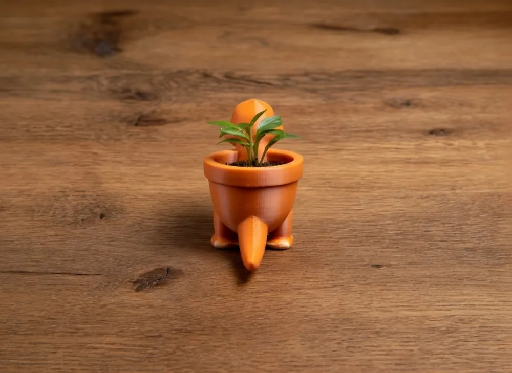 Cute Dinosaur Plant Pot - Free 3D Print Model - MakerWorld