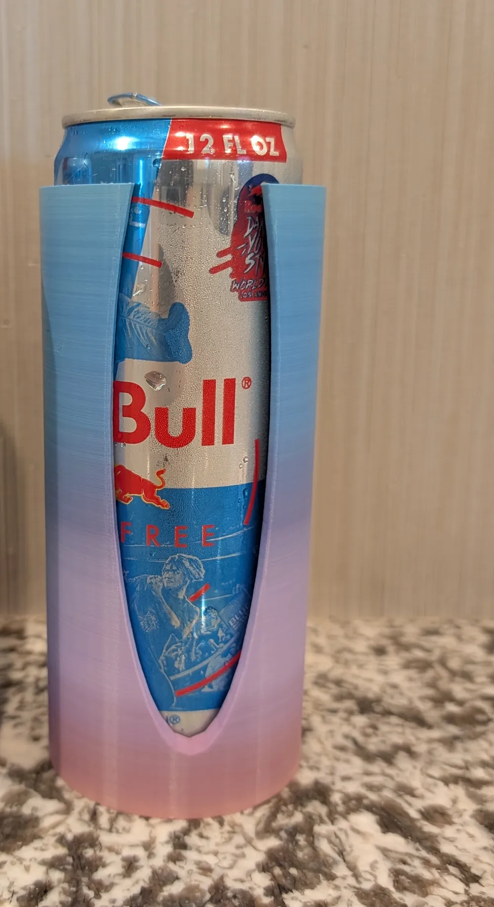 Red Bull 12oz can holder with big bow - Free 3D Print Model - MakerWorld