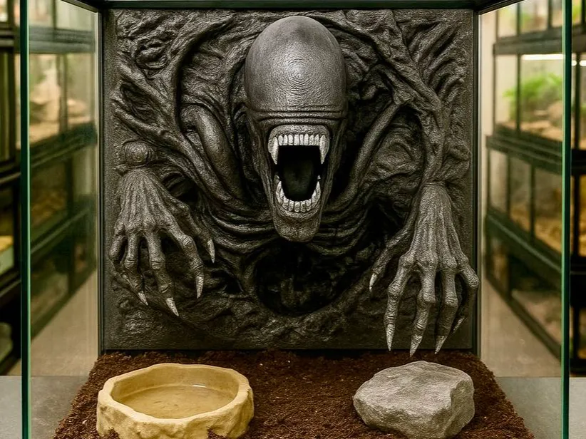 3D - Back Panel (Xenomorph) - Free 3D Print Model - MakerWorld