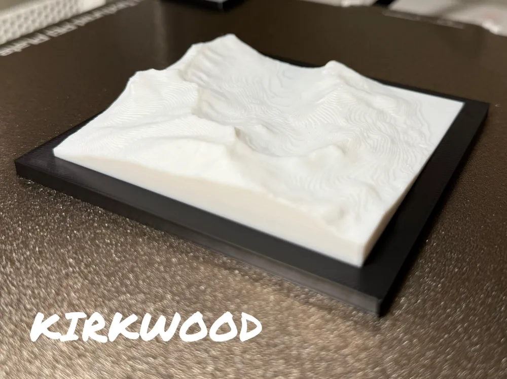 Tahoe topographic ski resort maps (Epic Pass) by bambi - MakerWorld