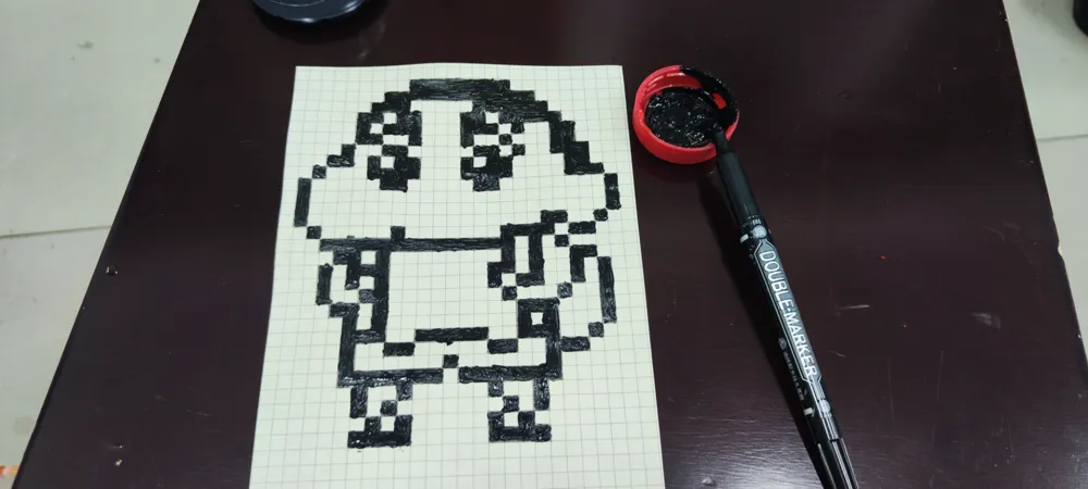 Crayon Shin-chan Pixel Art by AN FOX - MakerWorld