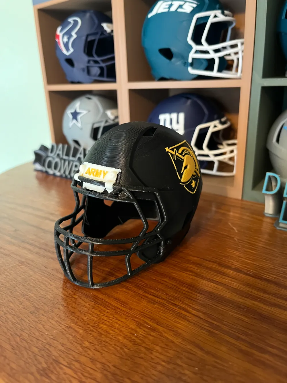 Army College Football Helmet - Free 3D Print Model - MakerWorld