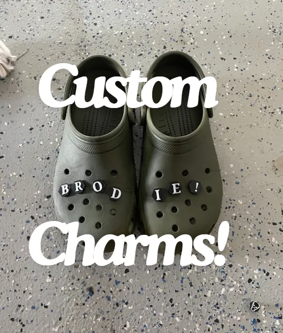 Alpha Numeric Croc Charms - Free 3D Print Model - MakerWorld