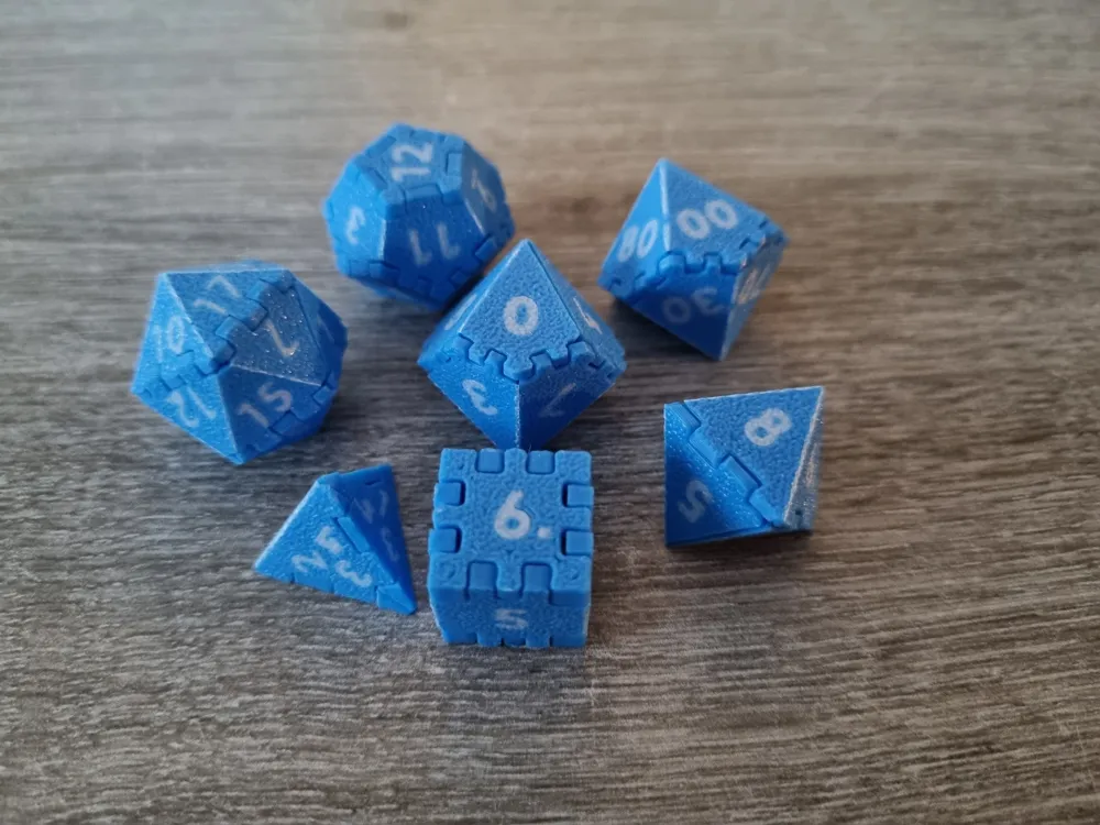 RPG Dice Set Kitcard V1 - Free 3D Print Model - MakerWorld