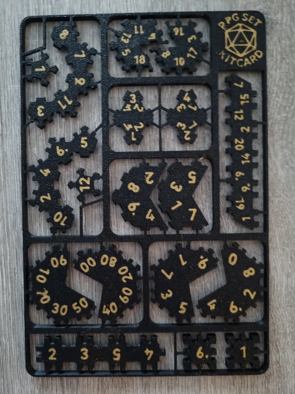 RPG Dice Set Kitcard V1 - Free 3D Print Model - MakerWorld