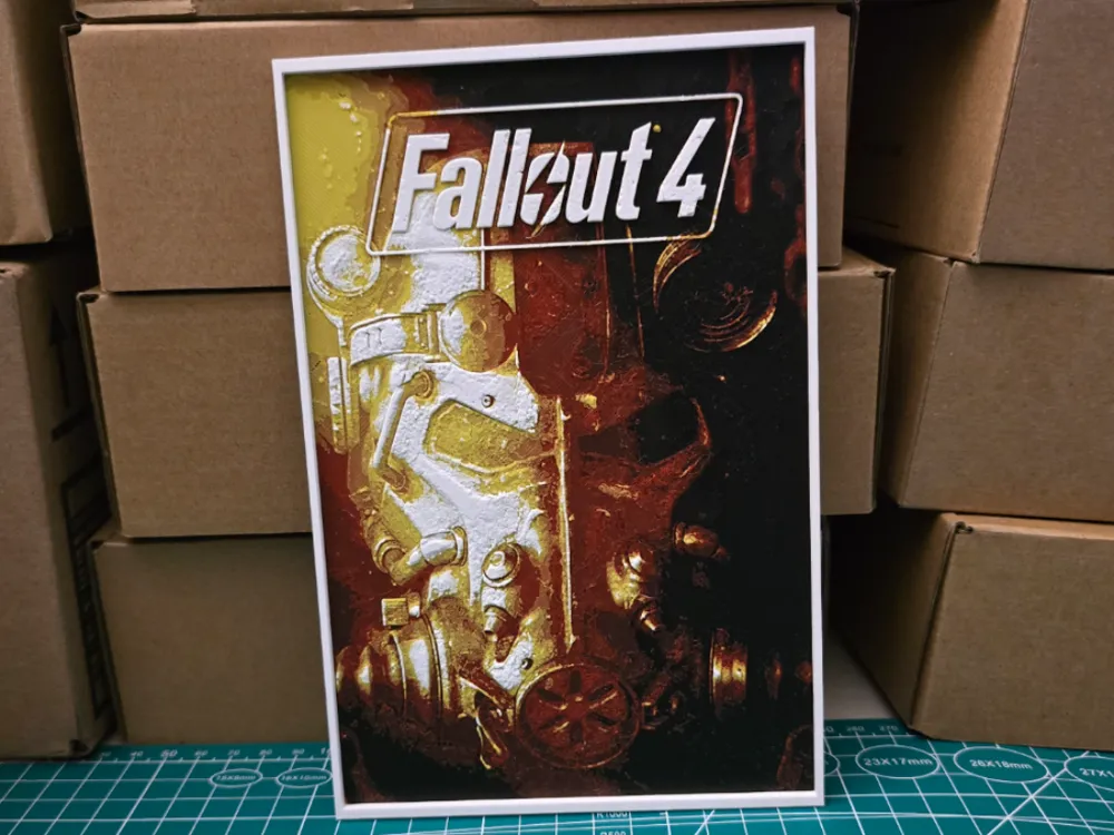 Fallout 4 Poster - Hueforge Art by Lumpy3D - MakerWorld