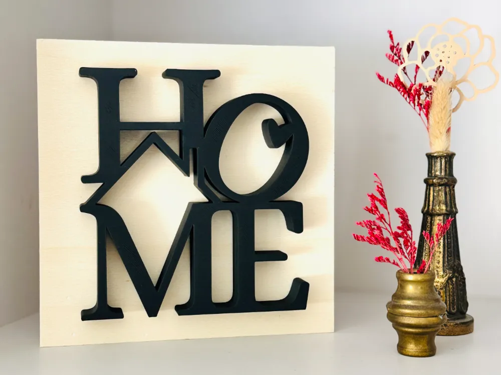 Home Sign by Boxblitz MakerWorld: Download Free 3D Models
