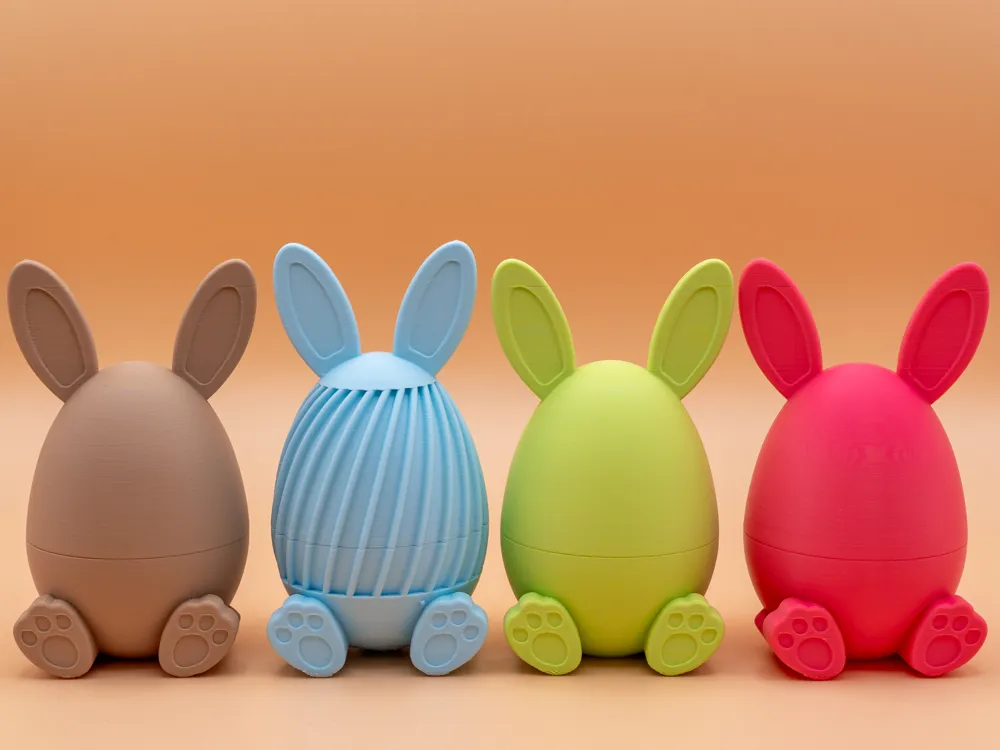 Easter Egg Bunny - Free 3D Print Model - MakerWorld
