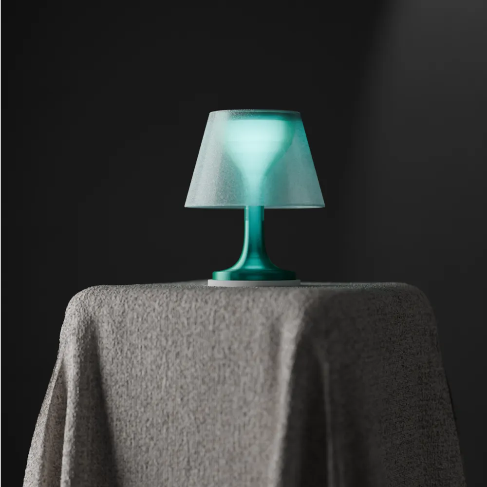 Modern Lamp. Unique Dual Layer Lit Stem Lamp by Abstractia Design ...