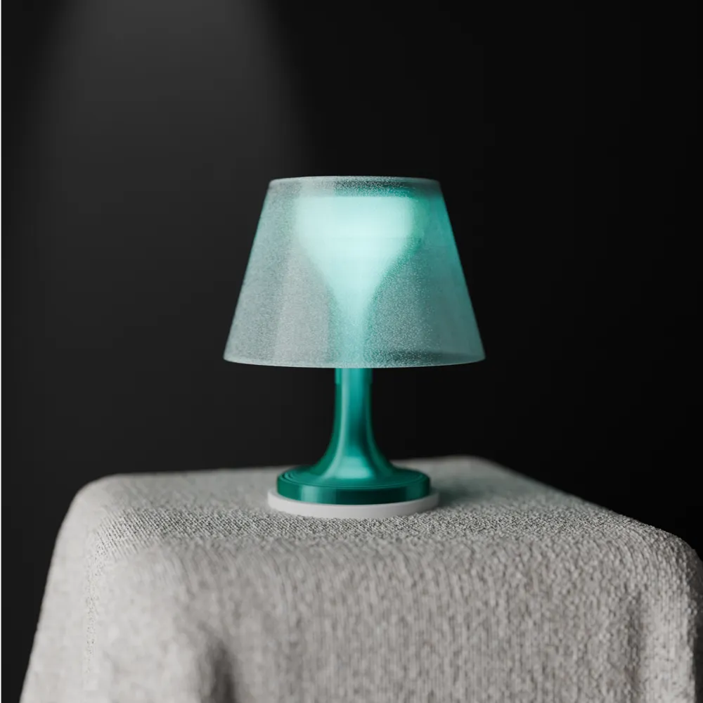 Modern Lamp. Unique Dual Layer Lit Stem Lamp by Abstractia Design ...