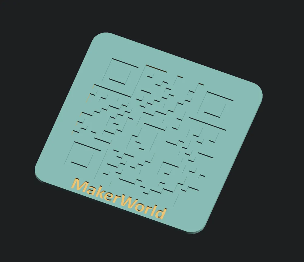 Parametric QR Code Coaster - OpenSCAD - Free 3D Print Model - MakerWorld