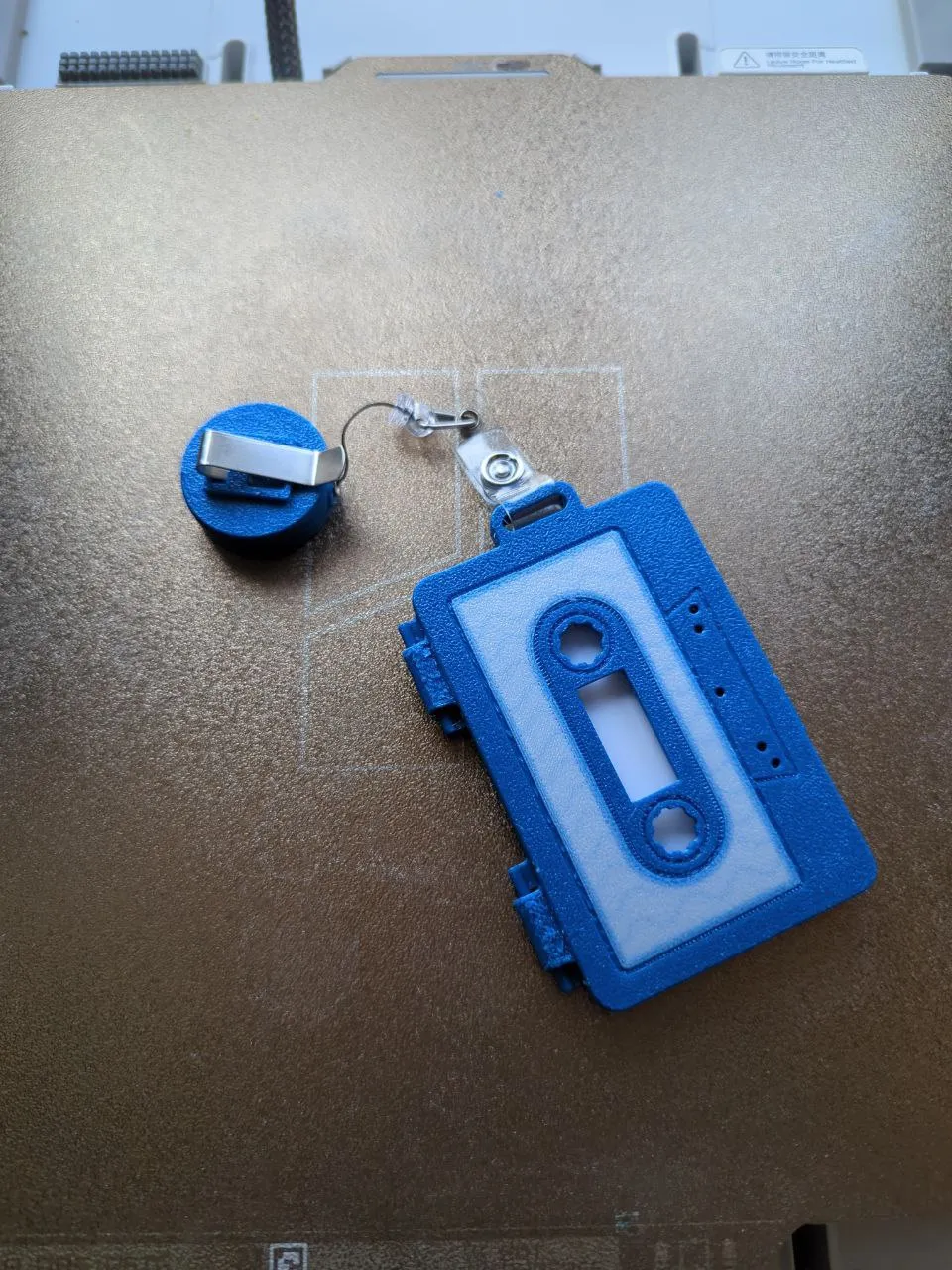 Vintage Cassette Office Pass ID Badge Case by PlanmarksMakerWorld ...