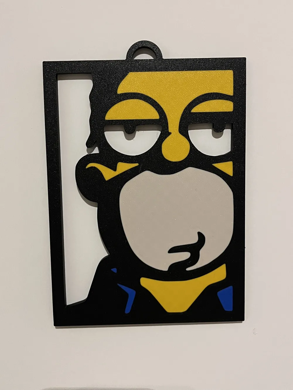 Homer Simpson Wall Art 10x15- 4 colors AMS version by MaDe in Rome ...
