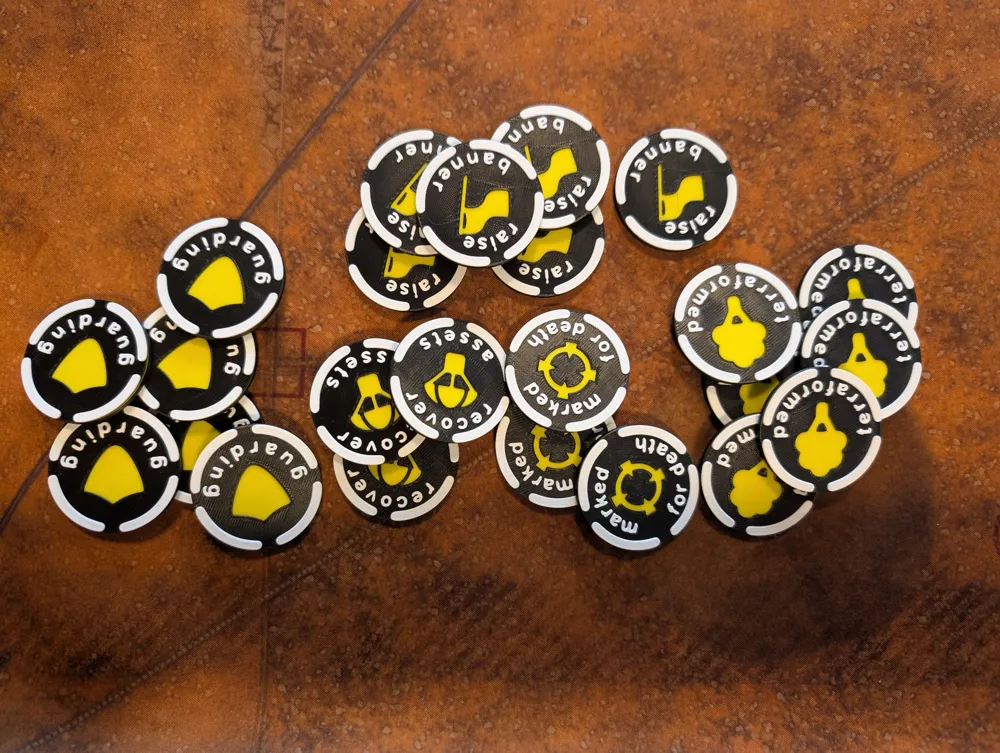 Grimdark 40K Chapter Approved 25/26 Tokens - Free 3D Print Model ...
