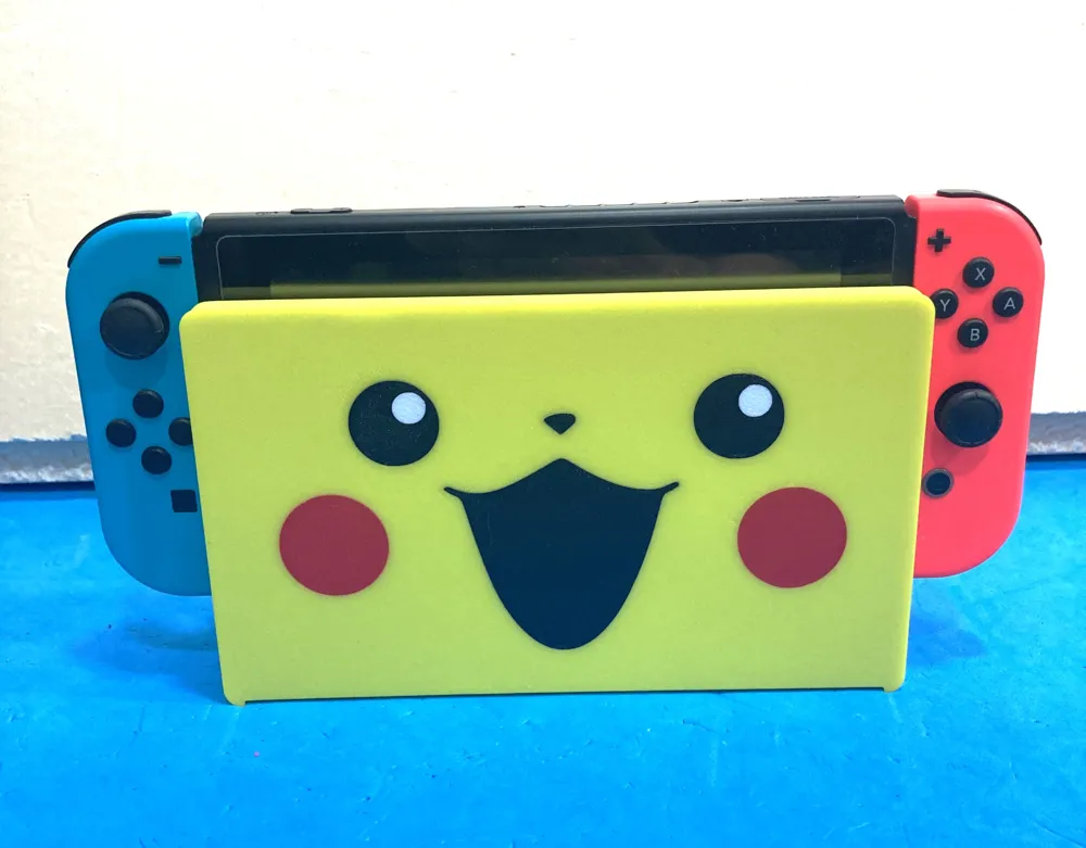 Pikachu Nintendo Switch Oled Dock Cover by Franchescor MakerWorld ...