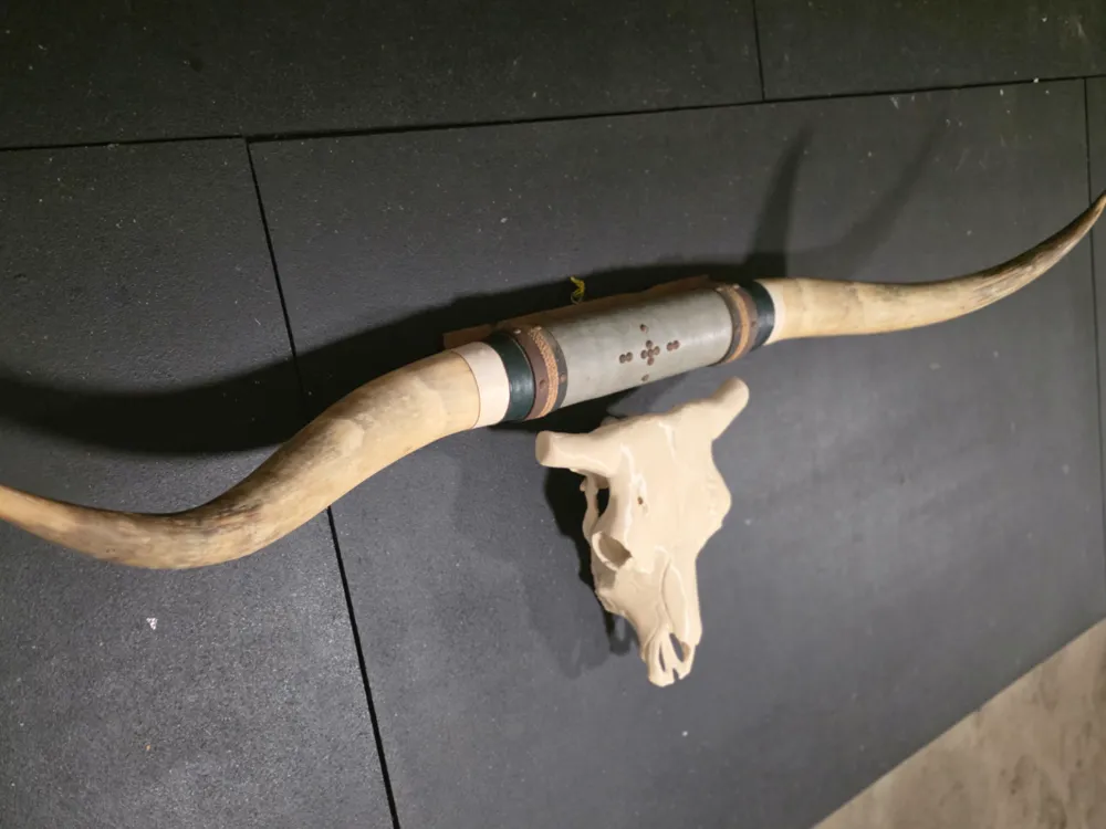 Bull Skull - DIY Horn Mount - Free 3D Print Model - MakerWorld