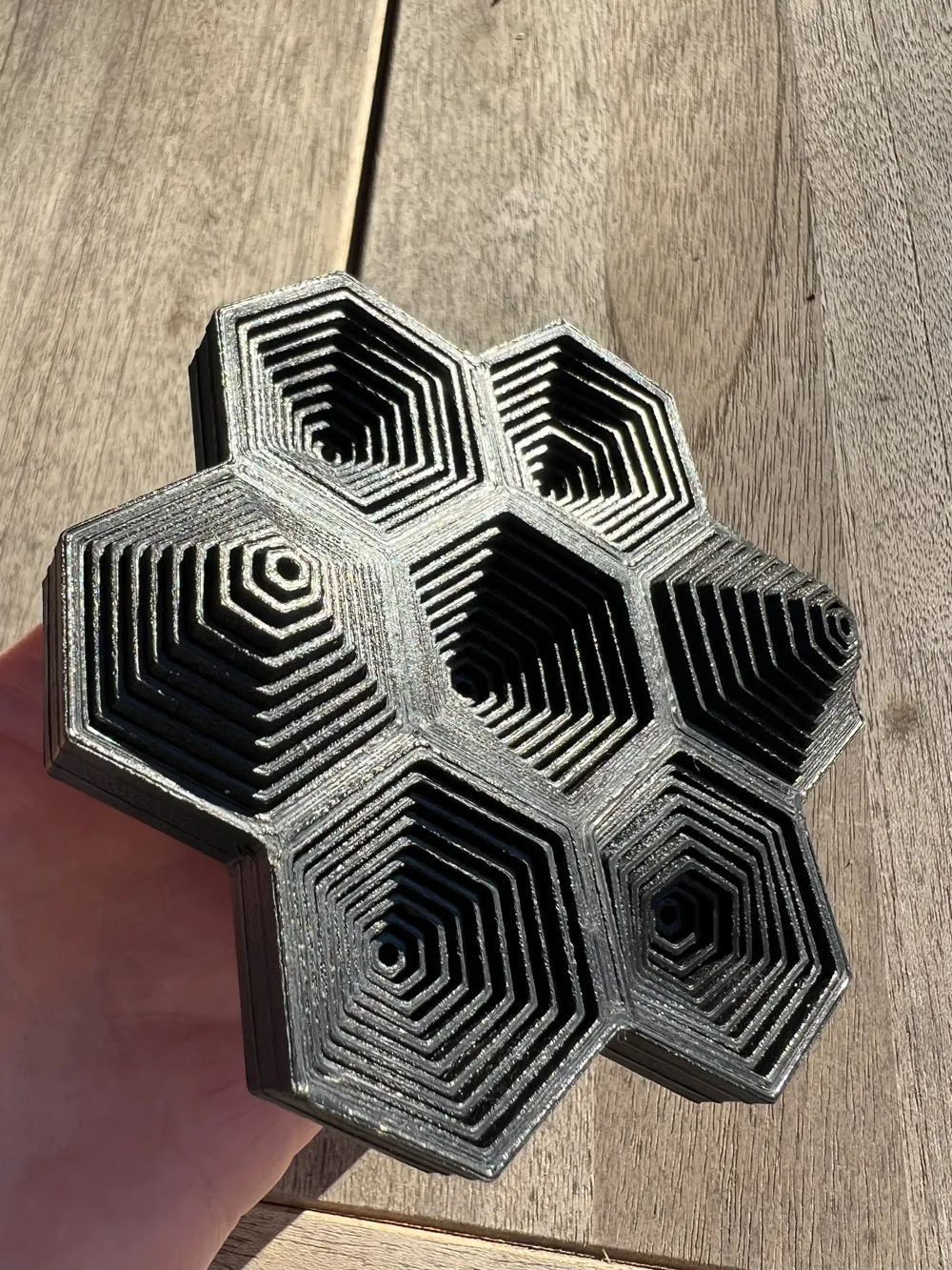 Optischer Hex-Fidget – Kostenloses 3D-Druckmodell – MakerWorld