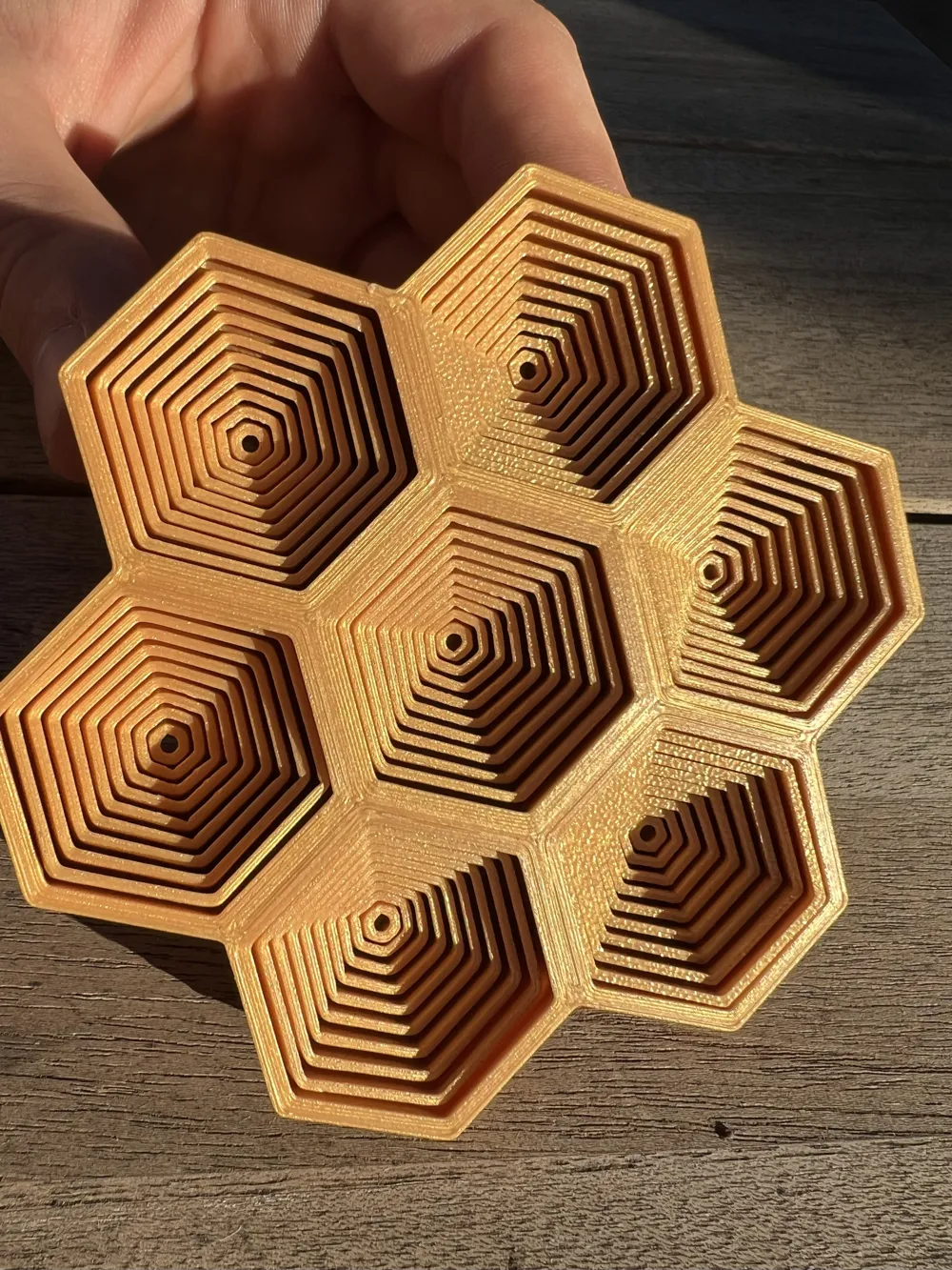 Optischer Hex-Fidget – Kostenloses 3D-Druckmodell – MakerWorld