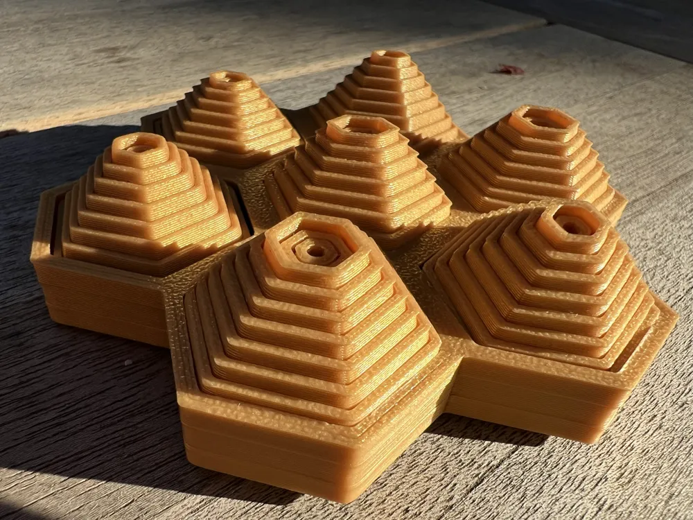 Optischer Hex-Fidget – Kostenloses 3D-Druckmodell – MakerWorld