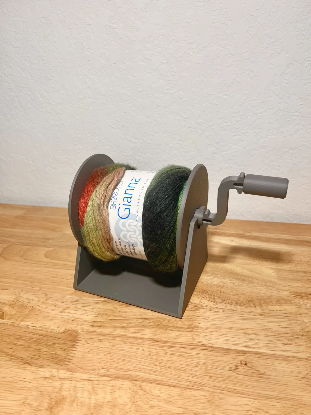 Hand-Crank Spool Winder Stand | Yarn - Rope - Cord - Free 3D Print ...