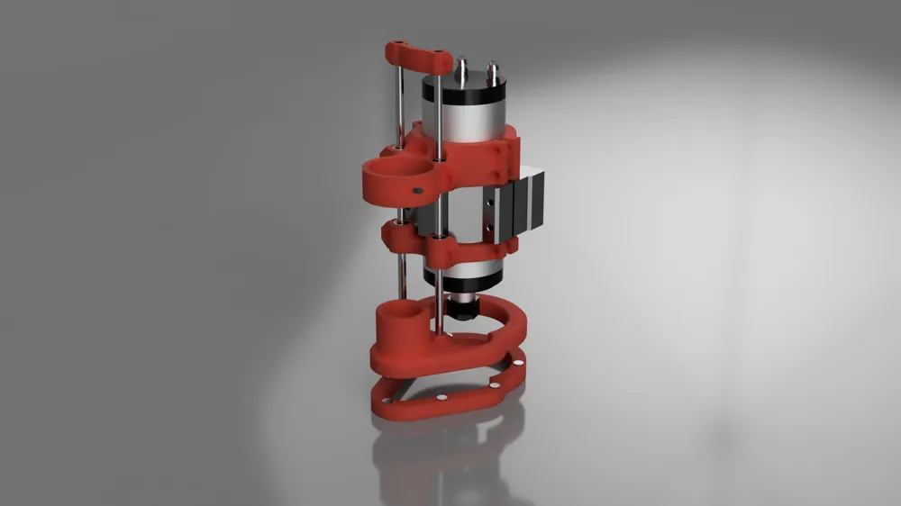 Z independent dust shoe for PrintNC or other 80mm spindle CNC routers ...