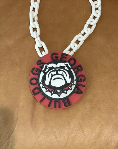 Georgia Bulldogs Spinner Chain w/ Bonus Uga Logo! - Free 3D Print Model ...