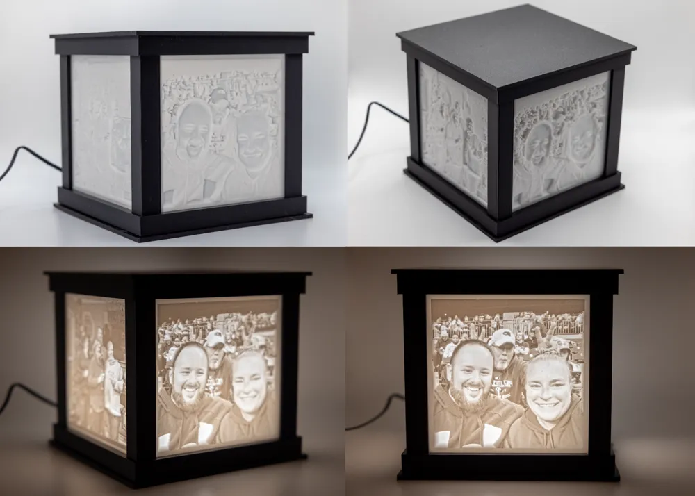 Square Lithophane Light Box - Free 3D Print Model - MakerWorld