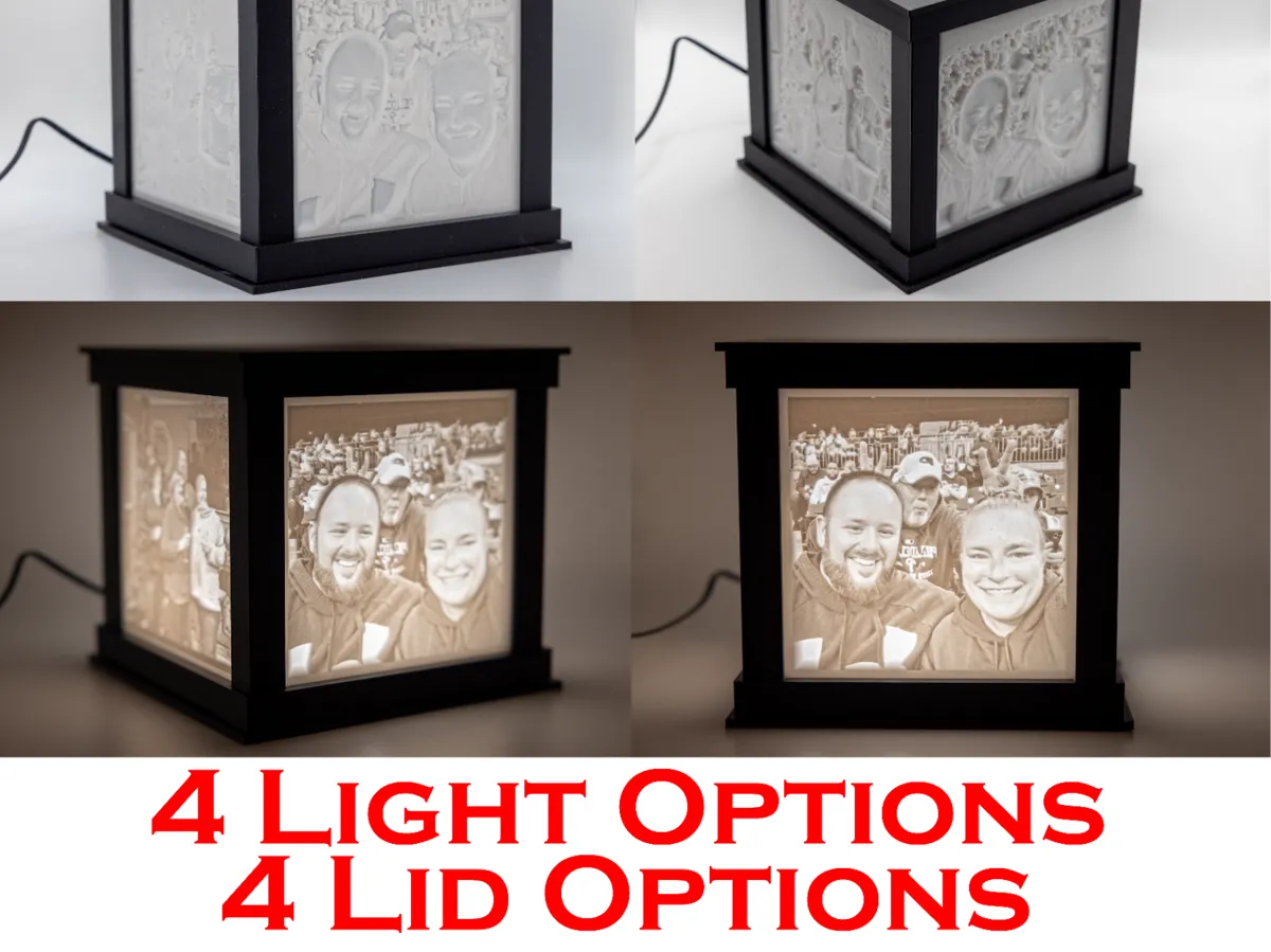 Caja de luz cuadrada con litofanía - Modelo de impresión 3D gratuito ...