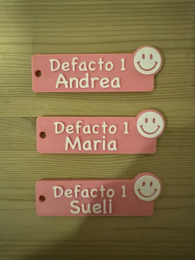 Name Tag Key Chains by dfreshkremer - MakerWorld