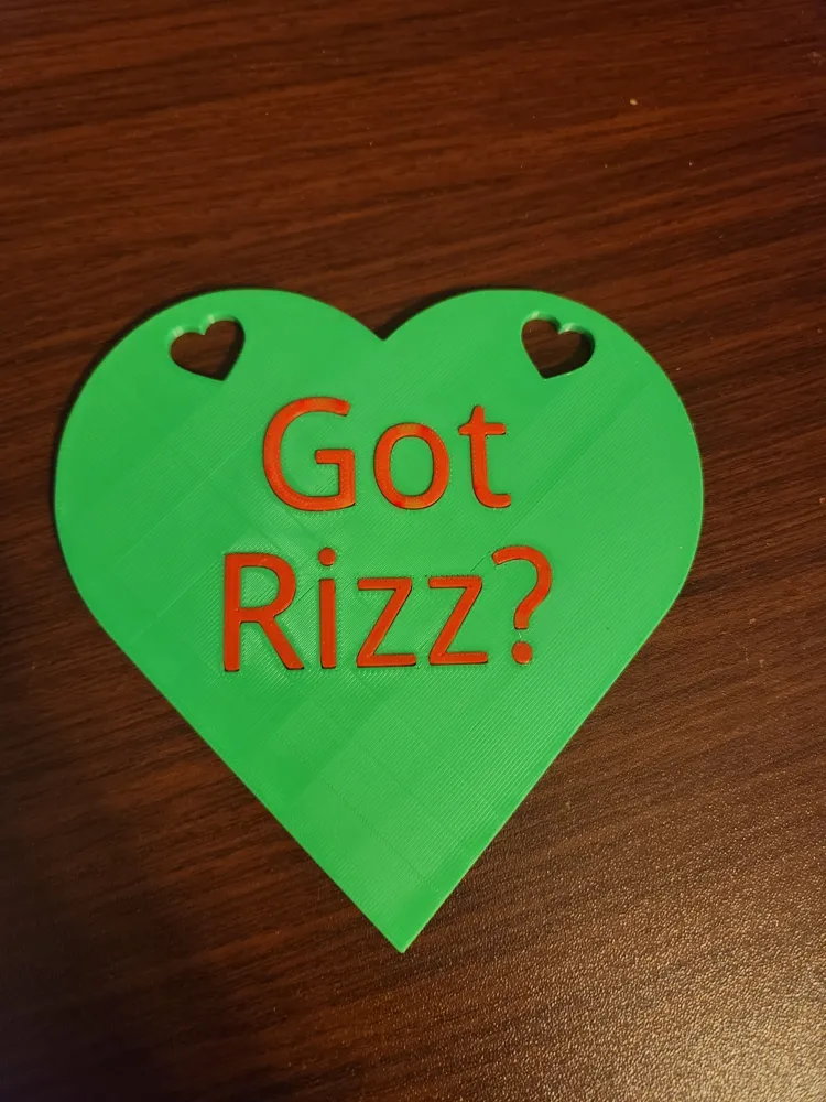 Gen Z Conversation Heart Decor Large - Free 3D Print Model - MakerWorld