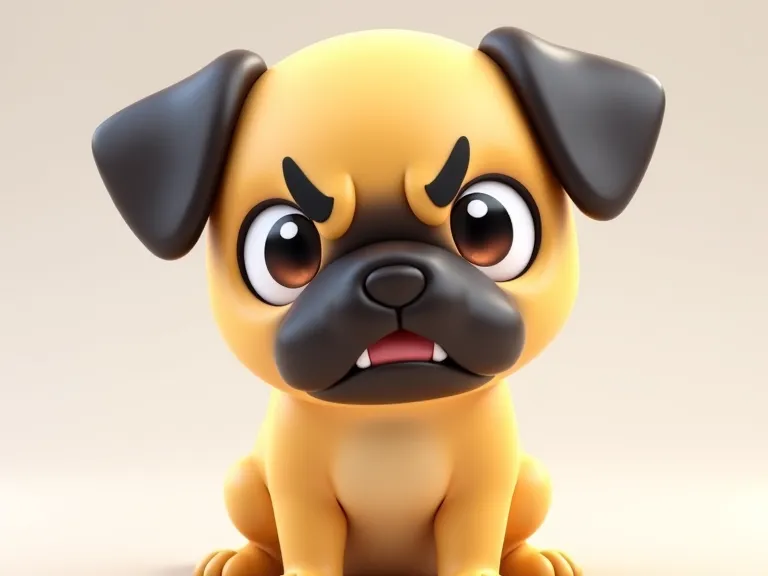 Doug The Pug - PrintMon 3D Animal Creature by MintyPrintyMakerWorld ...