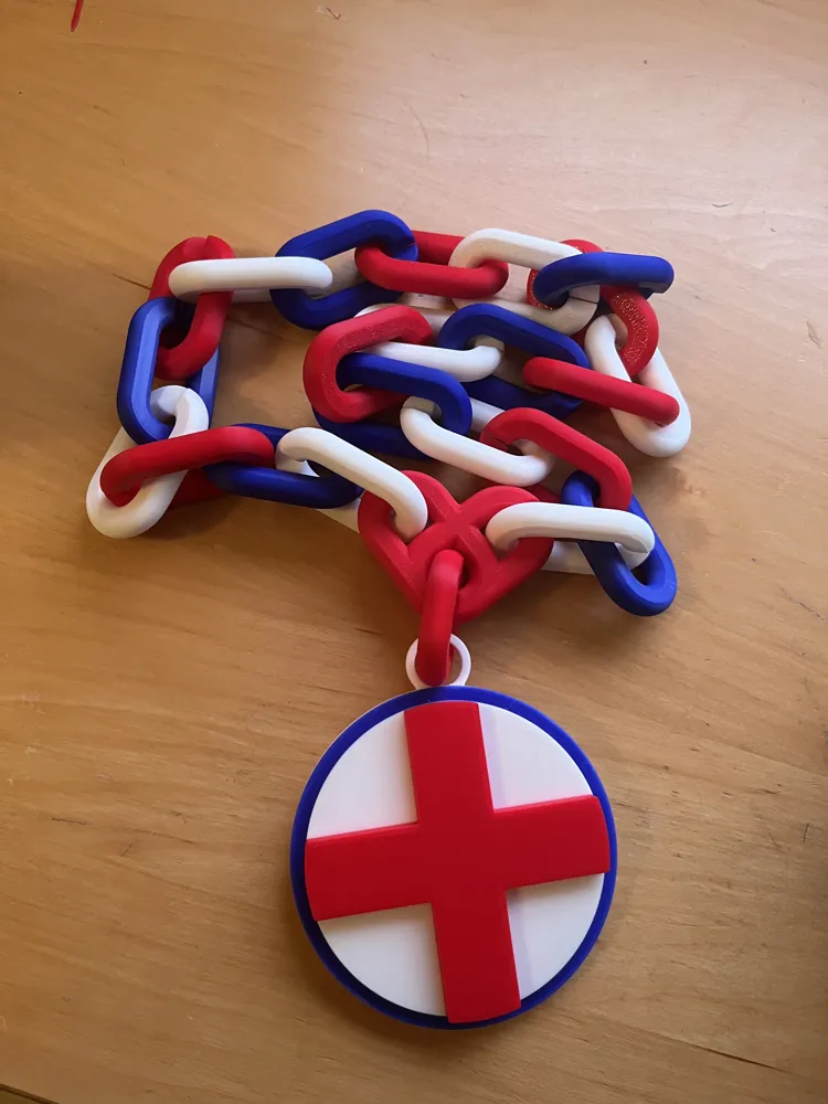 England World Cup 2026 Hype Chain - Free 3D Print Model - MakerWorld
