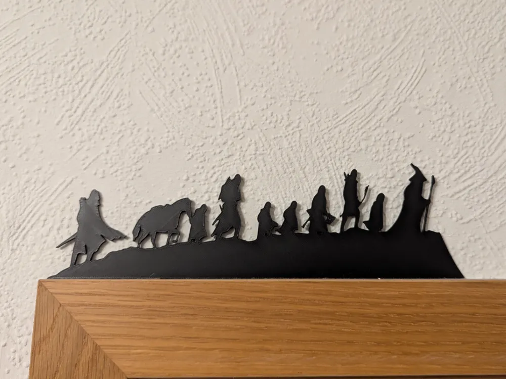 LOTR Door Frame Picture - Free 3D Print Model - MakerWorld