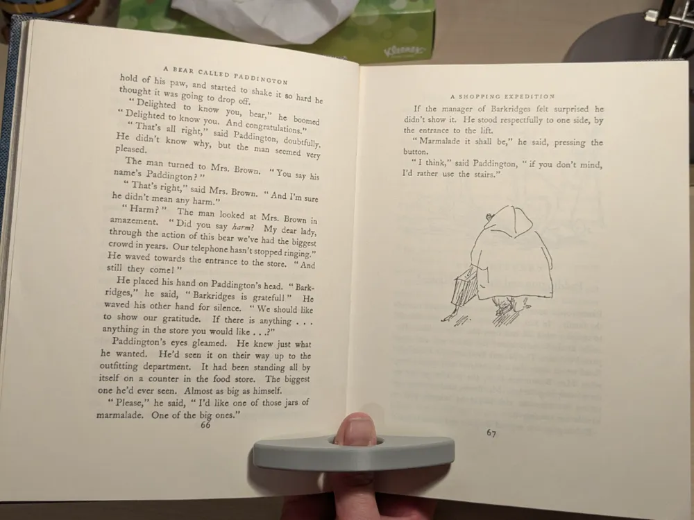 Ergonomic Book Page Holder–One-Handed Reading Aid by MakerNerd65 ...