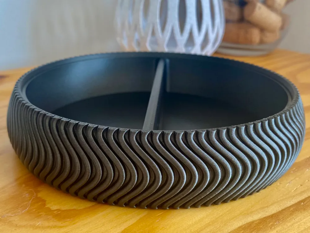 Wavy Catch All / Snack Bowl & Lid -3x Tray Designs by bd142 MakerWorld ...