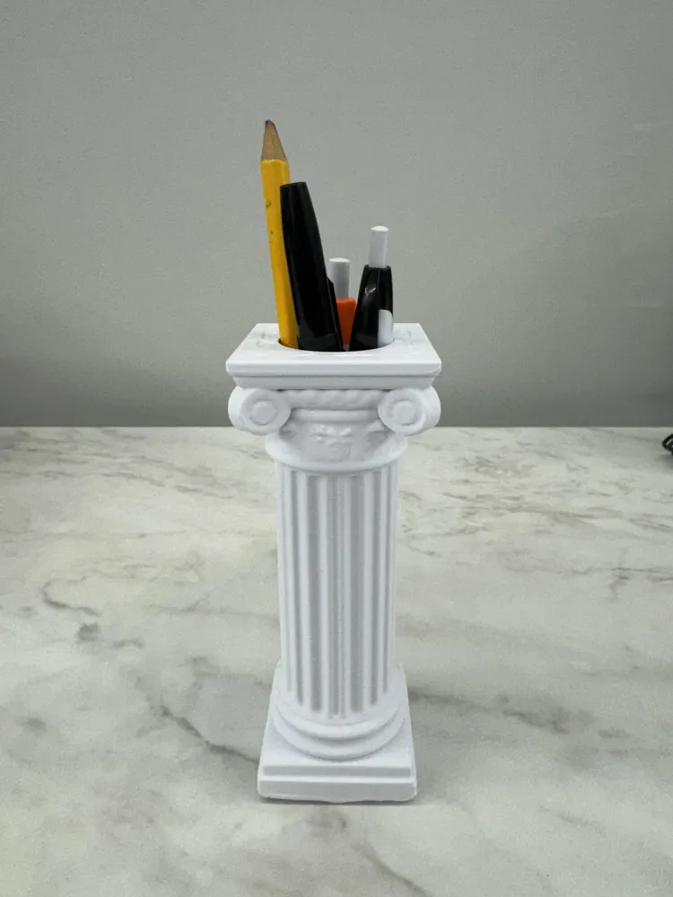 Roman Column Pen Holder - Free 3D Print Model - MakerWorld